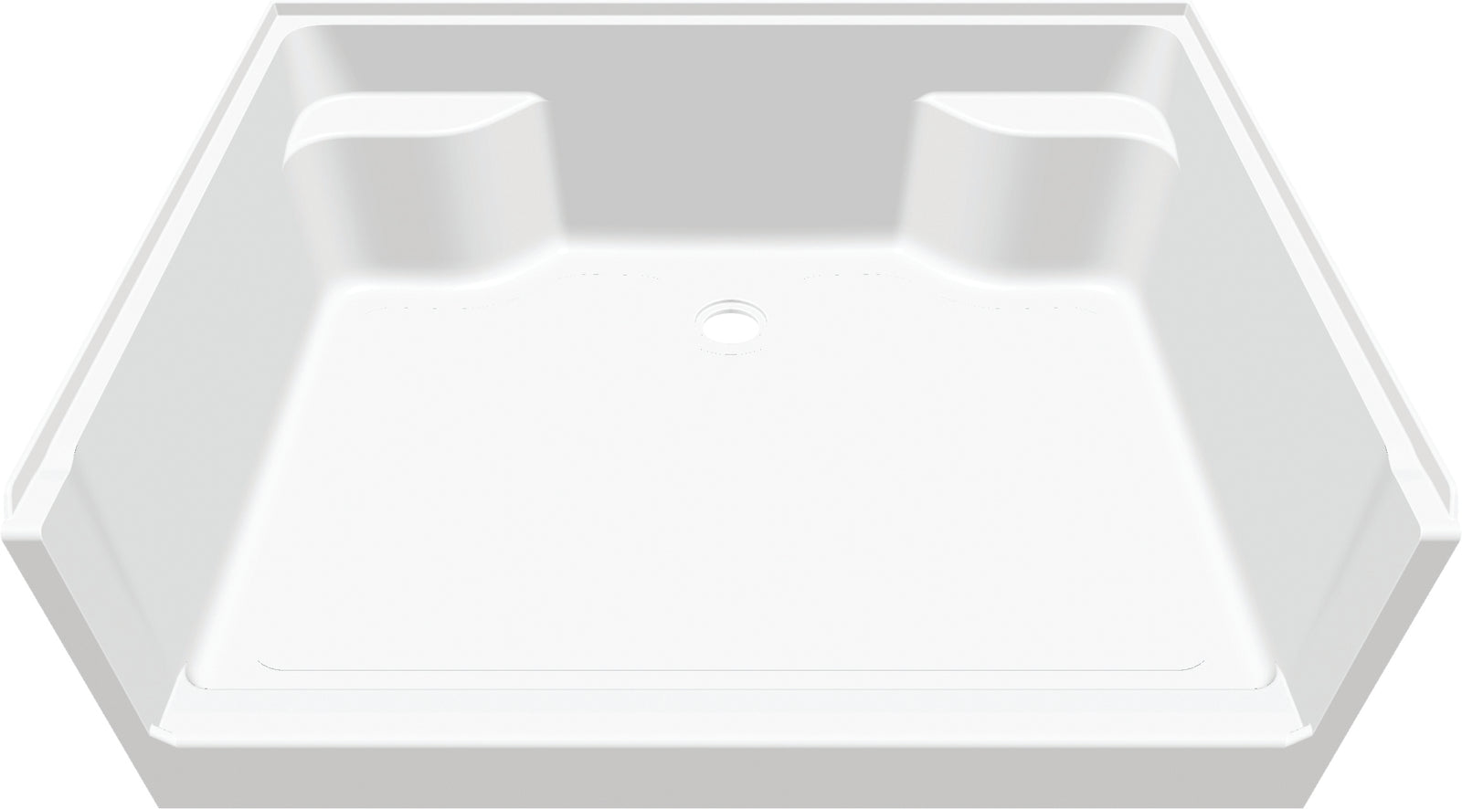27''x54'' White Mobile Home Shower with 3-Piece Surround – Star Supply USA