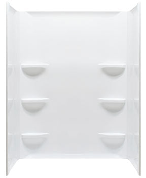 27''x54'' White Mobile Home Shower (3-Piece Surround) – Star Supply USA
